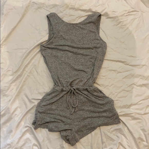GAP | Pants & Jumpsuits | Gap Knit Grey Romper | Poshmark